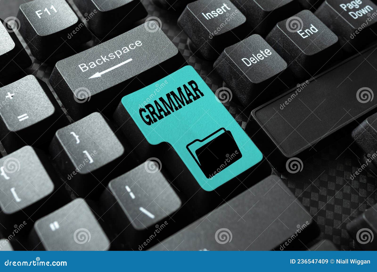 Writing Displaying Text Grammar. Internet Concept Whole System and ...