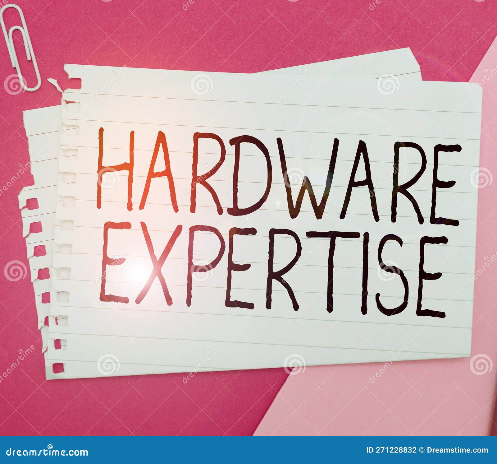Text Caption Presenting Hardware Expertise. Concept Meaning Machines ...