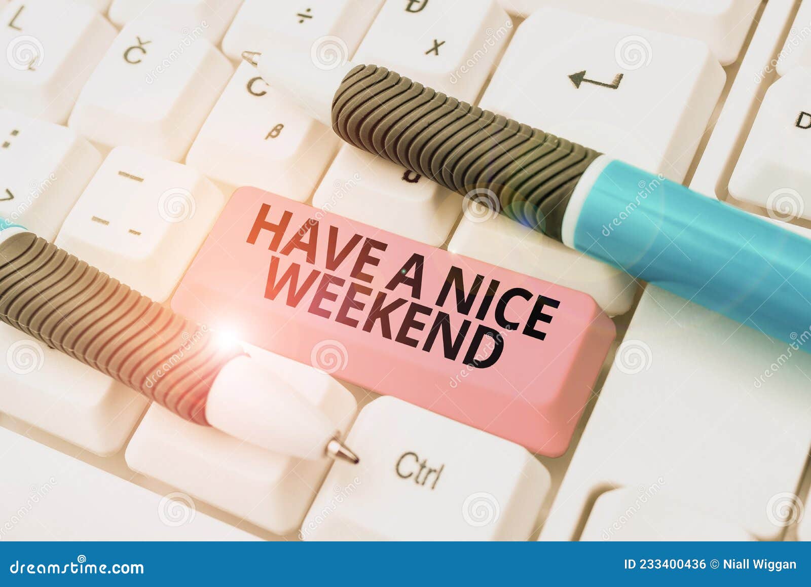 Sign Displaying Have a Nice Weekend. Business Concept Wishing Someone ...