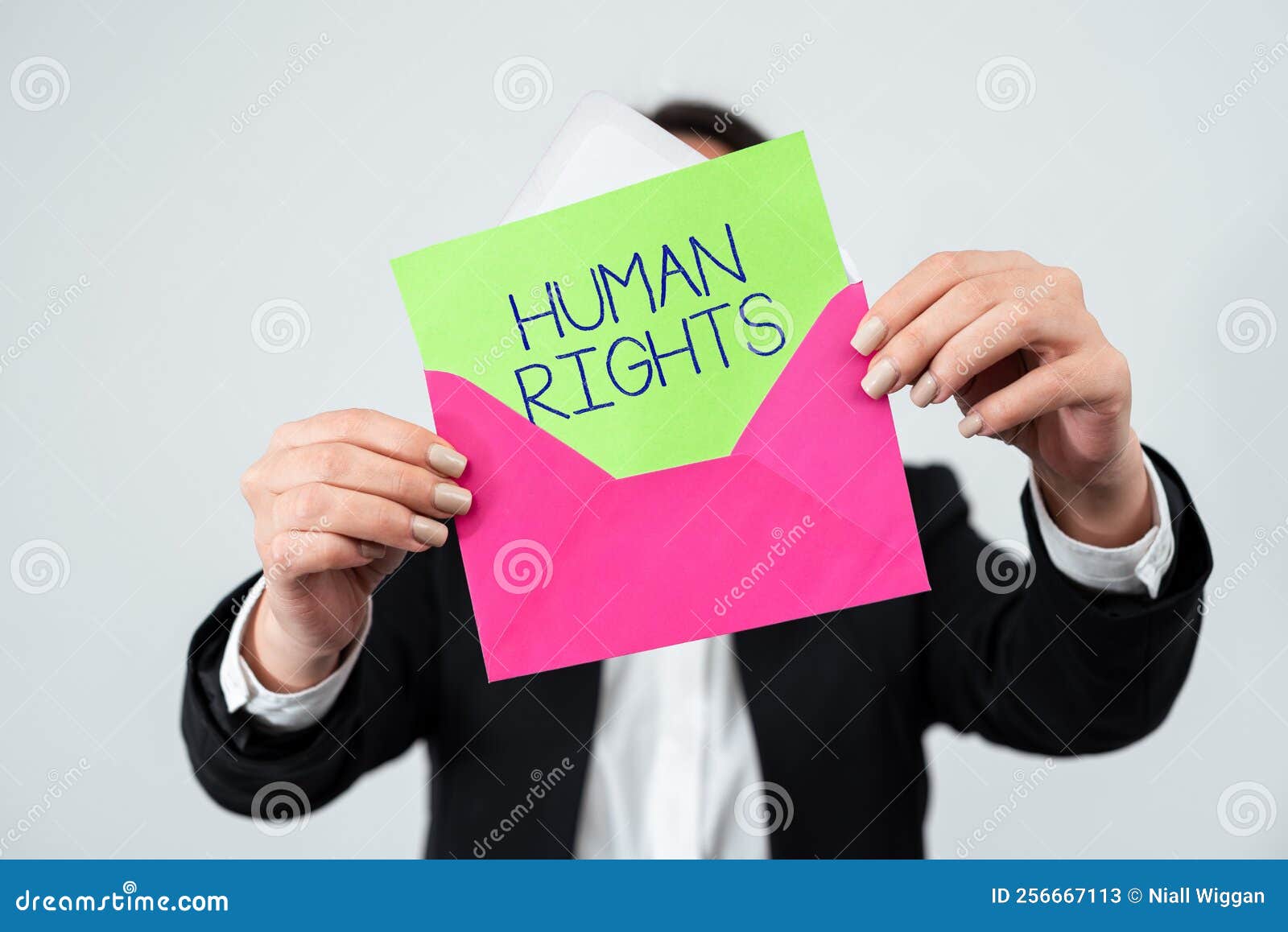 Sign Displaying Human Rights Conceptual Photo Moral Principles