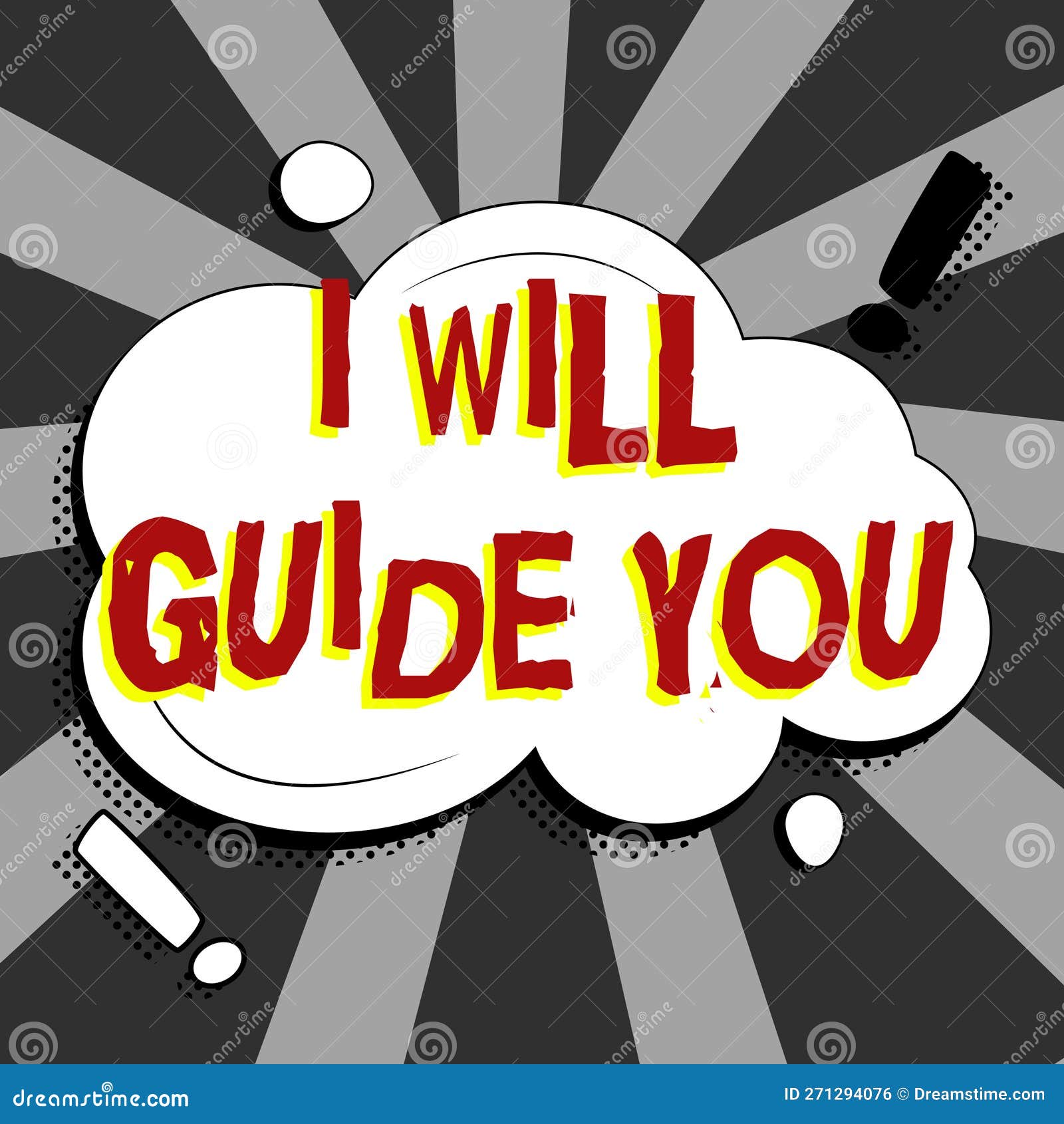 Sign Displaying I Will Guide You. Concept Meaning Help Showing a Route ...