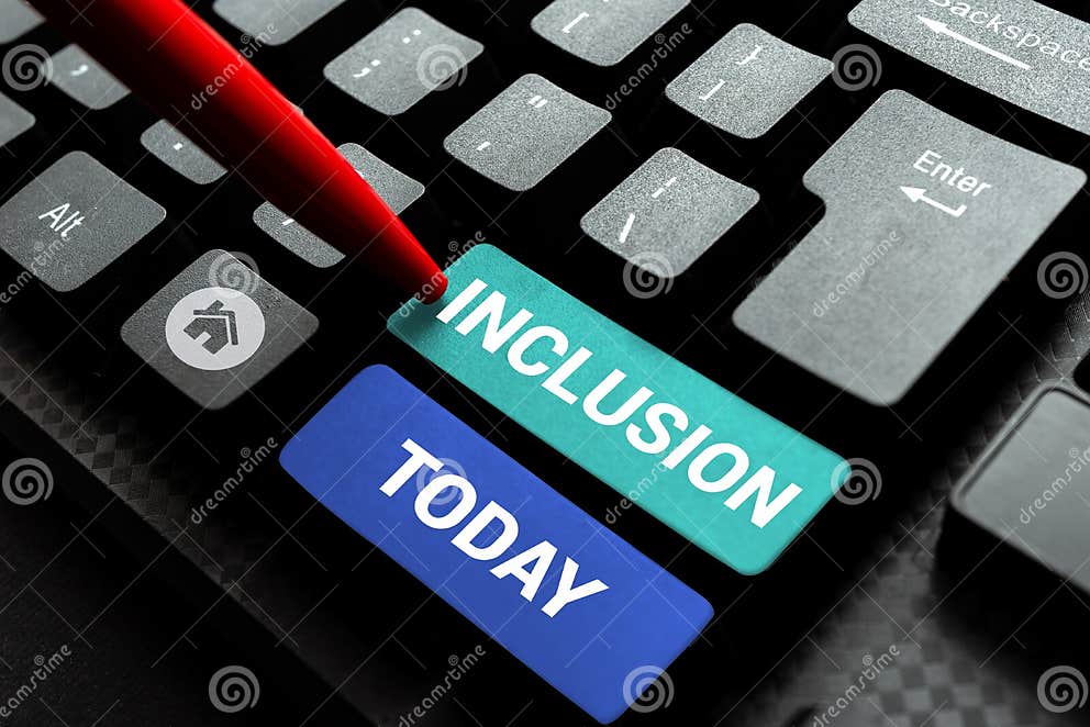 Handwriting Text Inclusion. Internet Concept Action State Including of ...