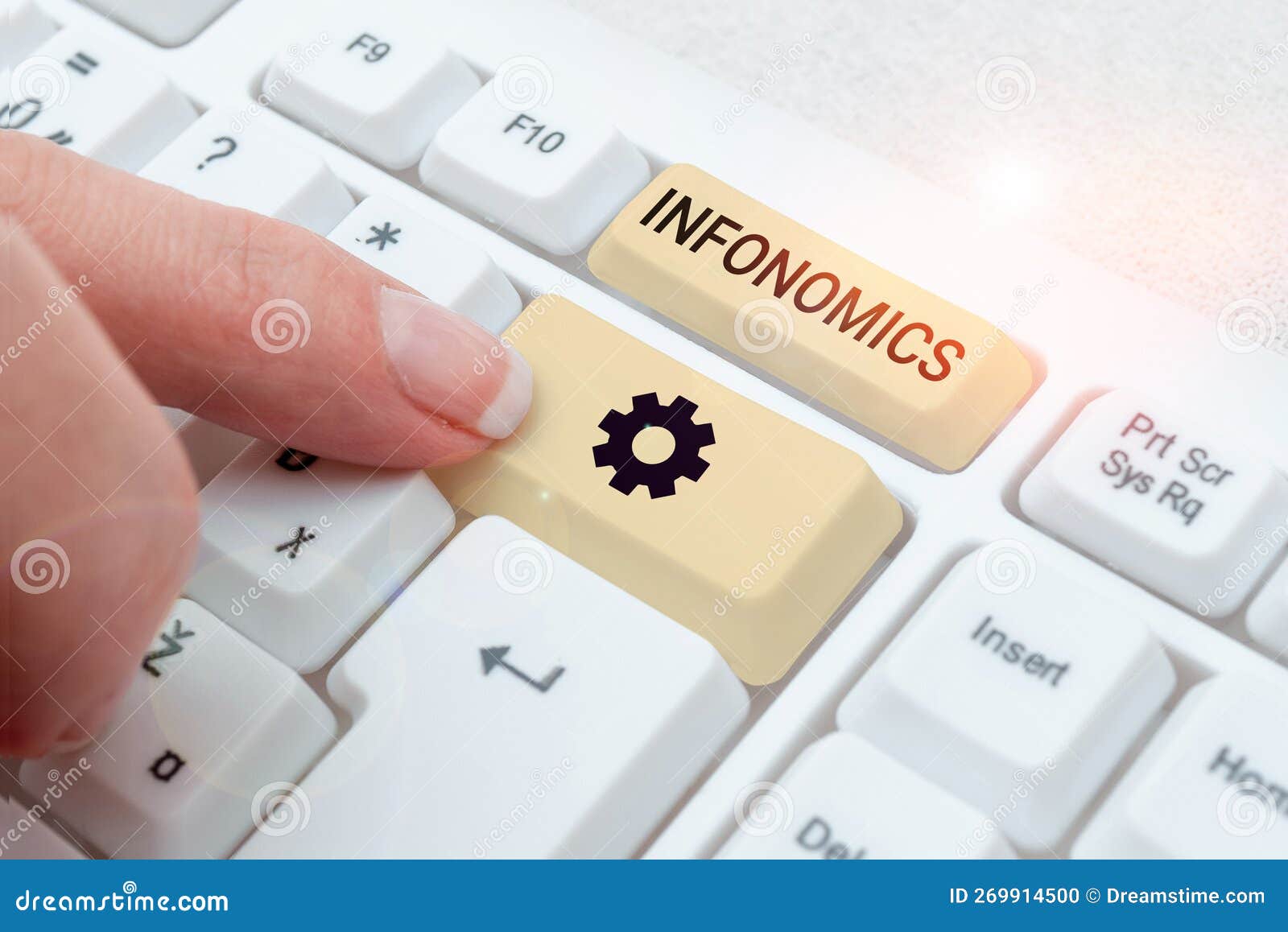 Text Caption Presenting Infonomics. Business Approach Visual Image Used ...