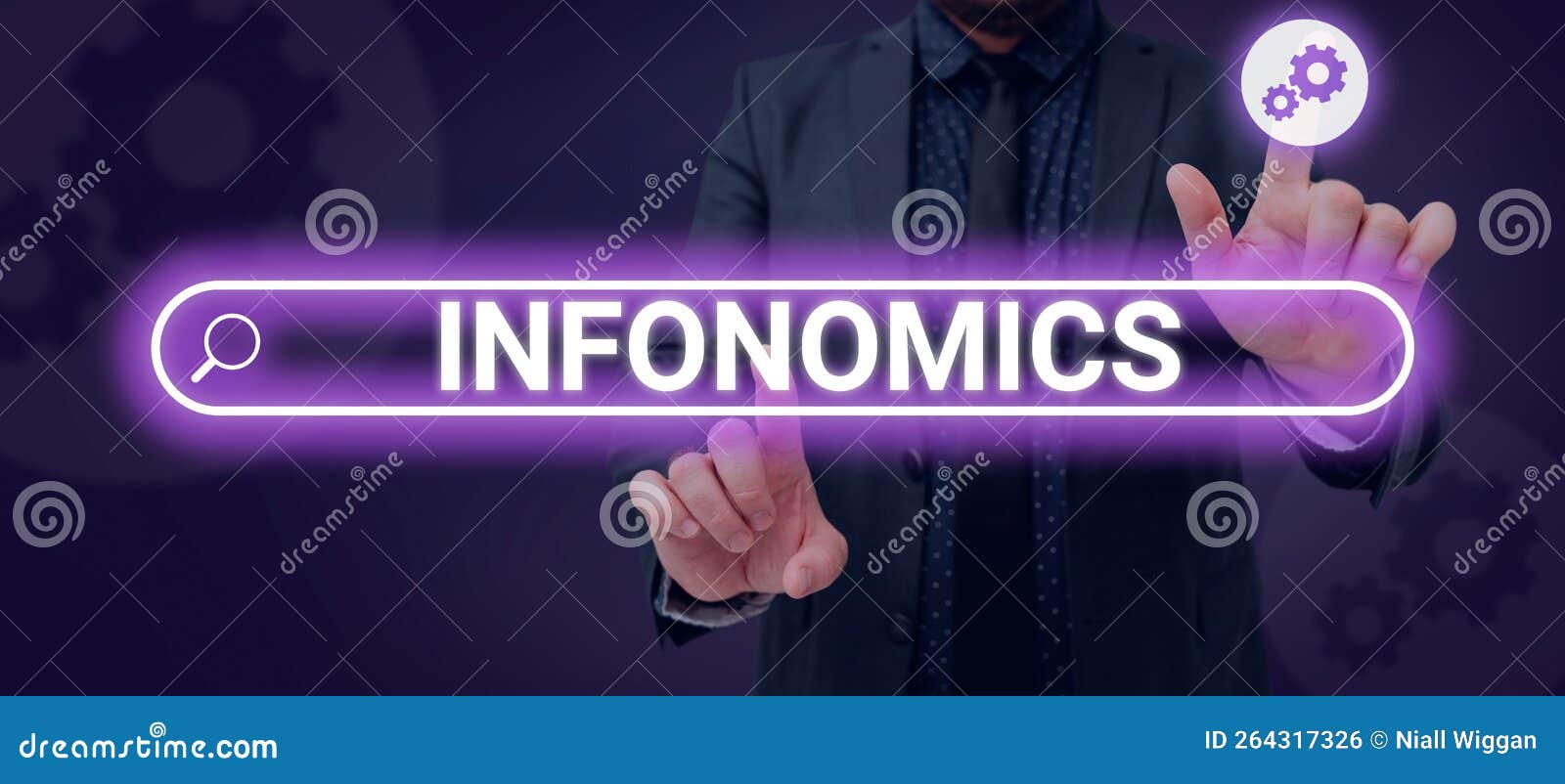Text Caption Presenting Infonomics. Business Overview Visual Image Used ...