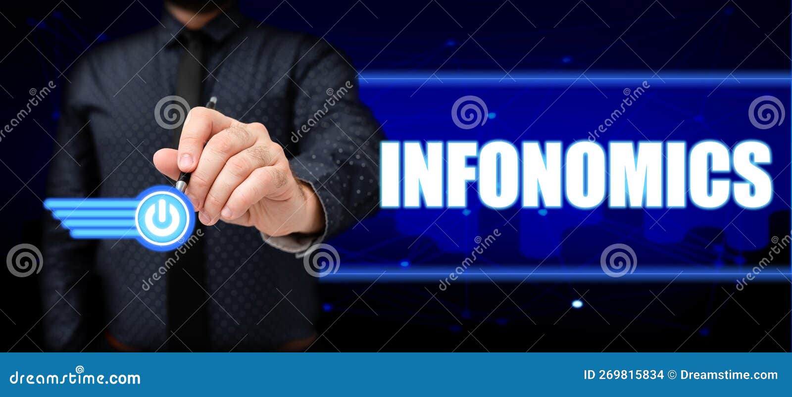 Text Caption Presenting Infonomics. Concept Meaning Visual Image Used ...