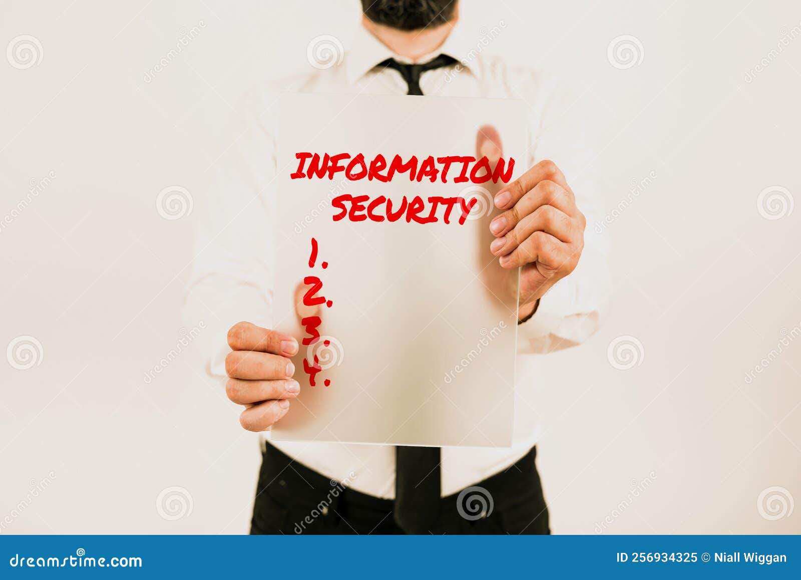 Text Caption Presenting Information Security. Concept Meaning INFOSEC ...