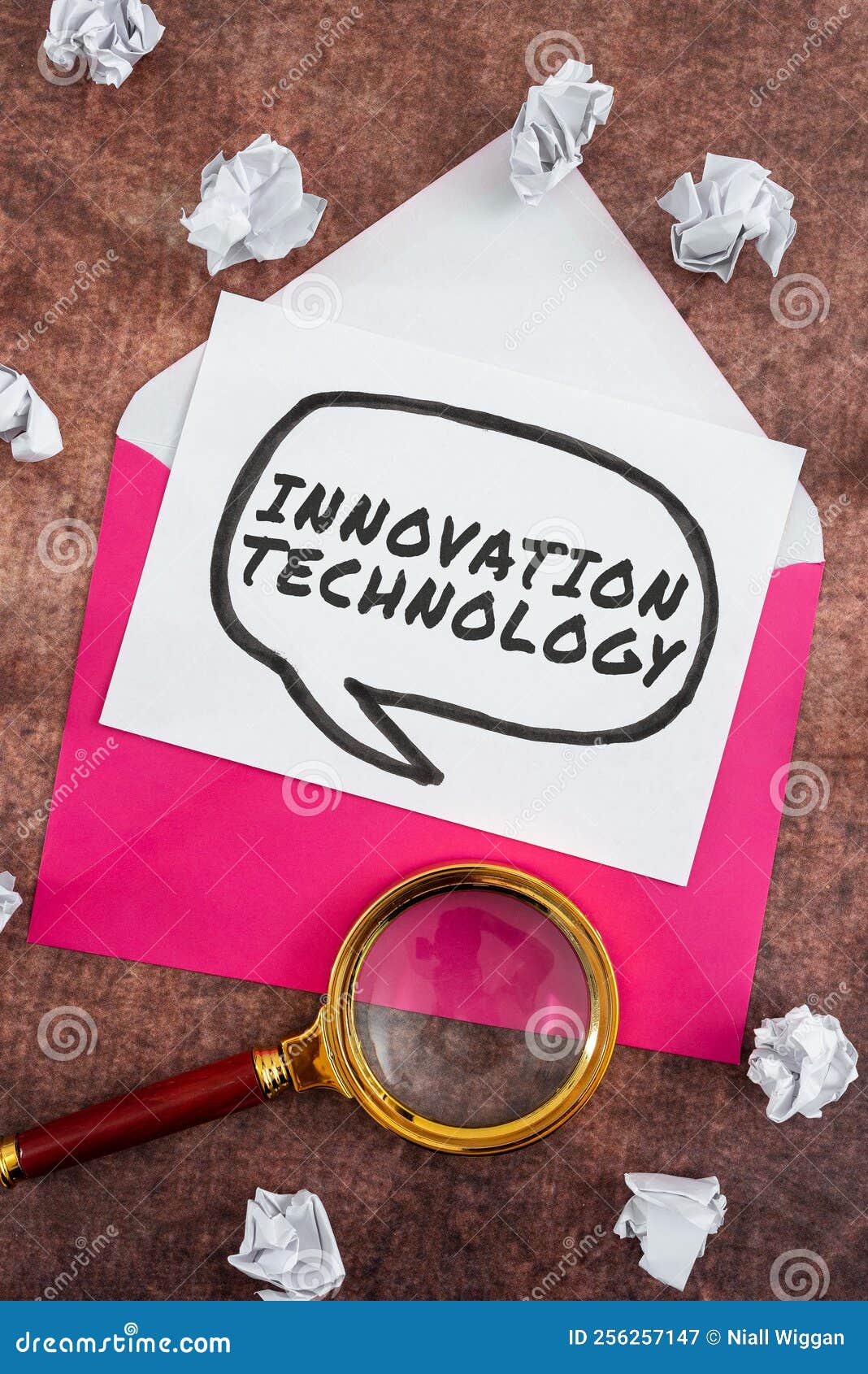 Text Caption Presenting Innovation Technology. Business Approach New ...