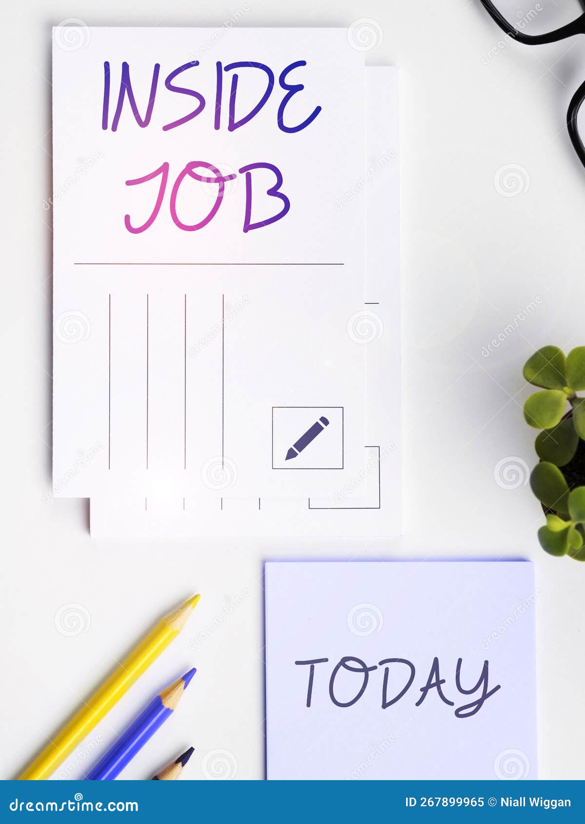 Text Caption Presenting Inside Job. Business Overview Done with the ...