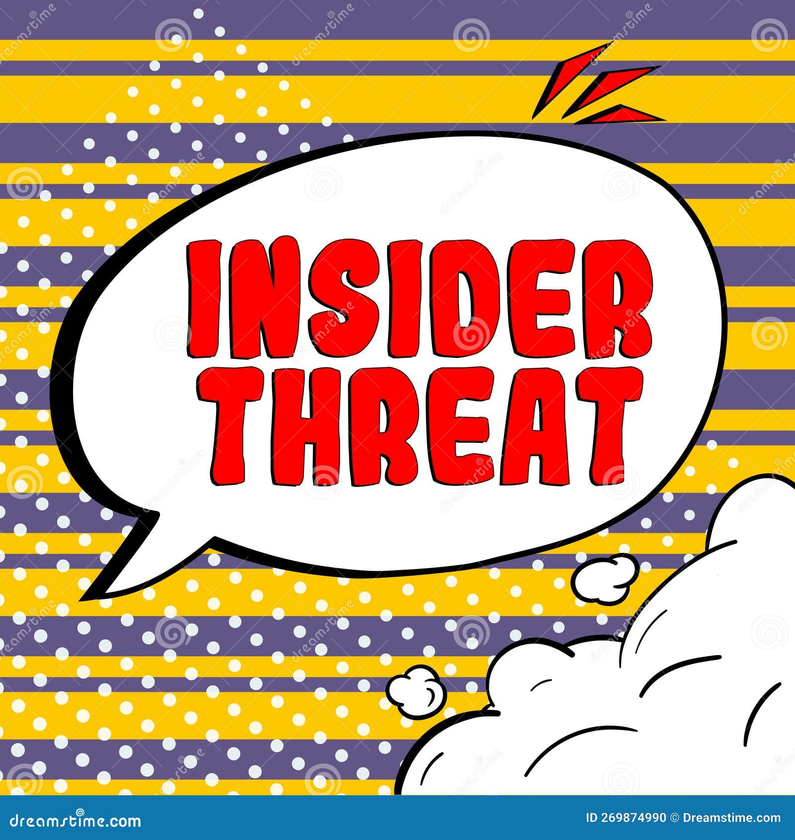 Conceptual Caption Insider Threat. Internet Concept Security Threat ...