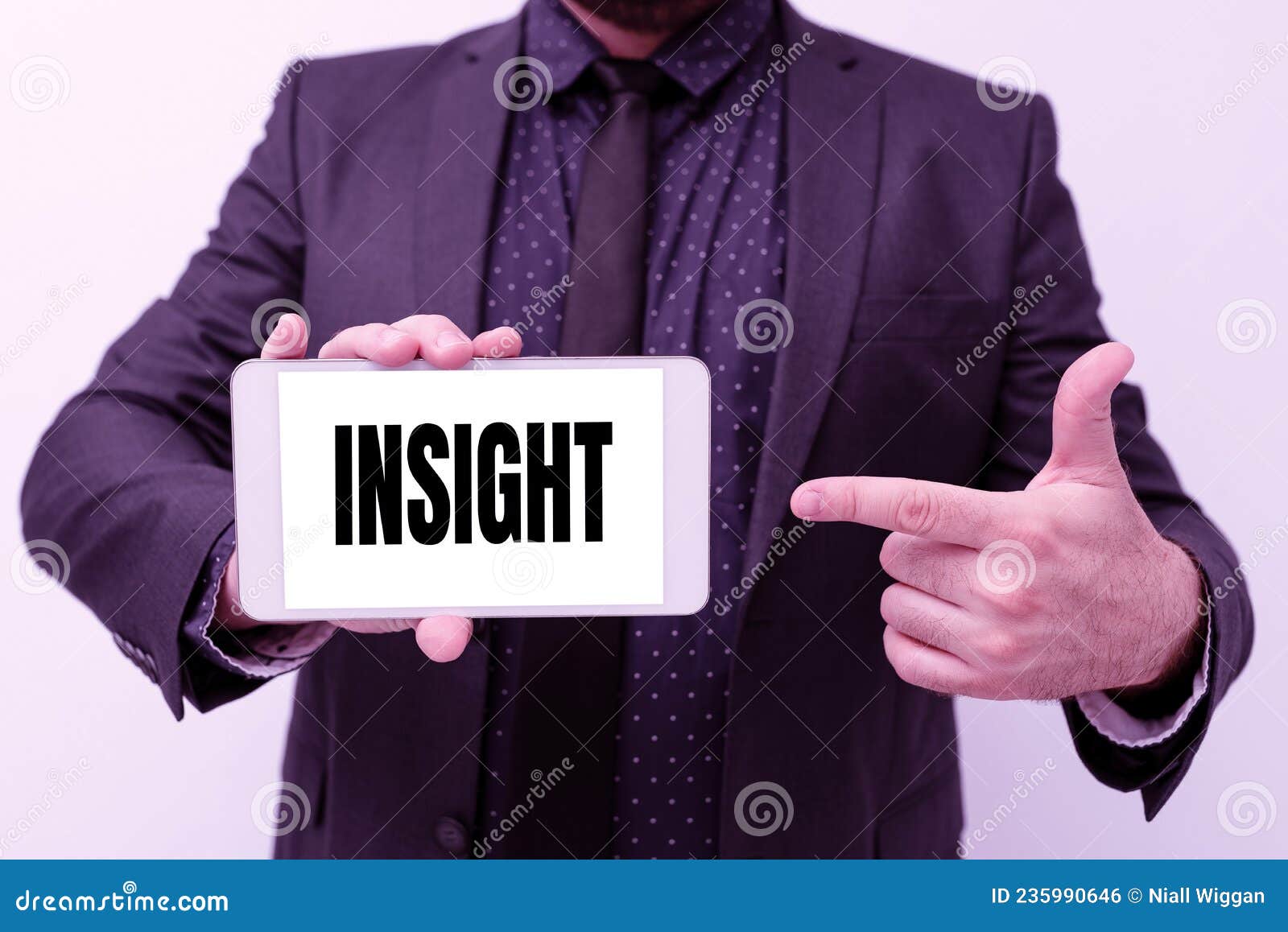 Sign Displaying Insight. Business Showcase Capacity Gain Accurate Deep ...