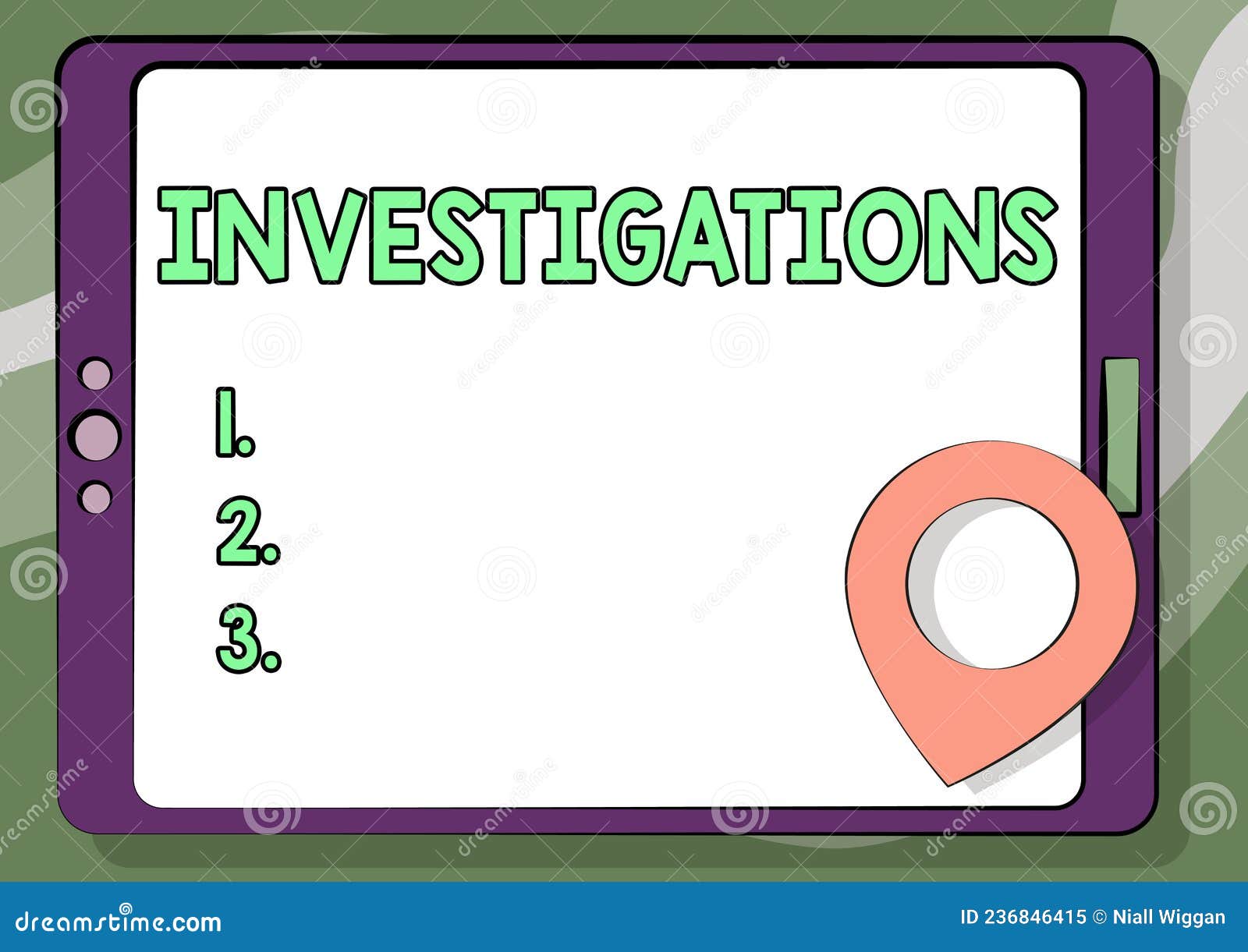 Text Caption Presenting Investigations. Word Written on the Formal ...