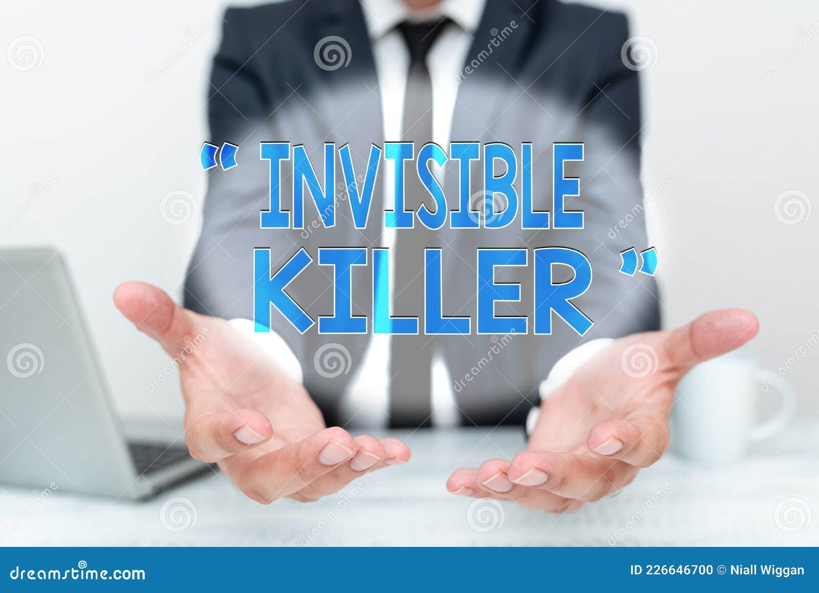 Text Caption Presenting Invisible Killer. Internet Concept Presence ...
