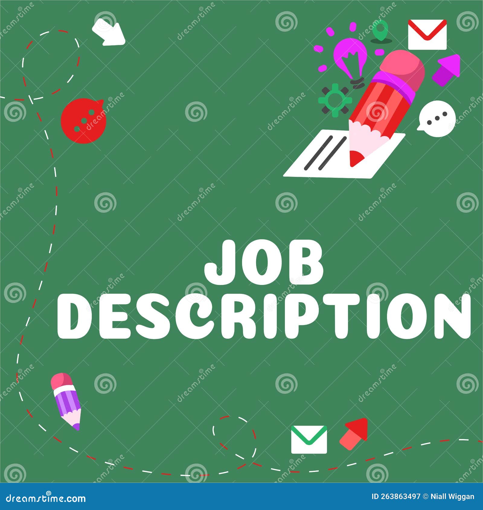 Text Showing Inspiration Job Description. Business Idea a Document that ...