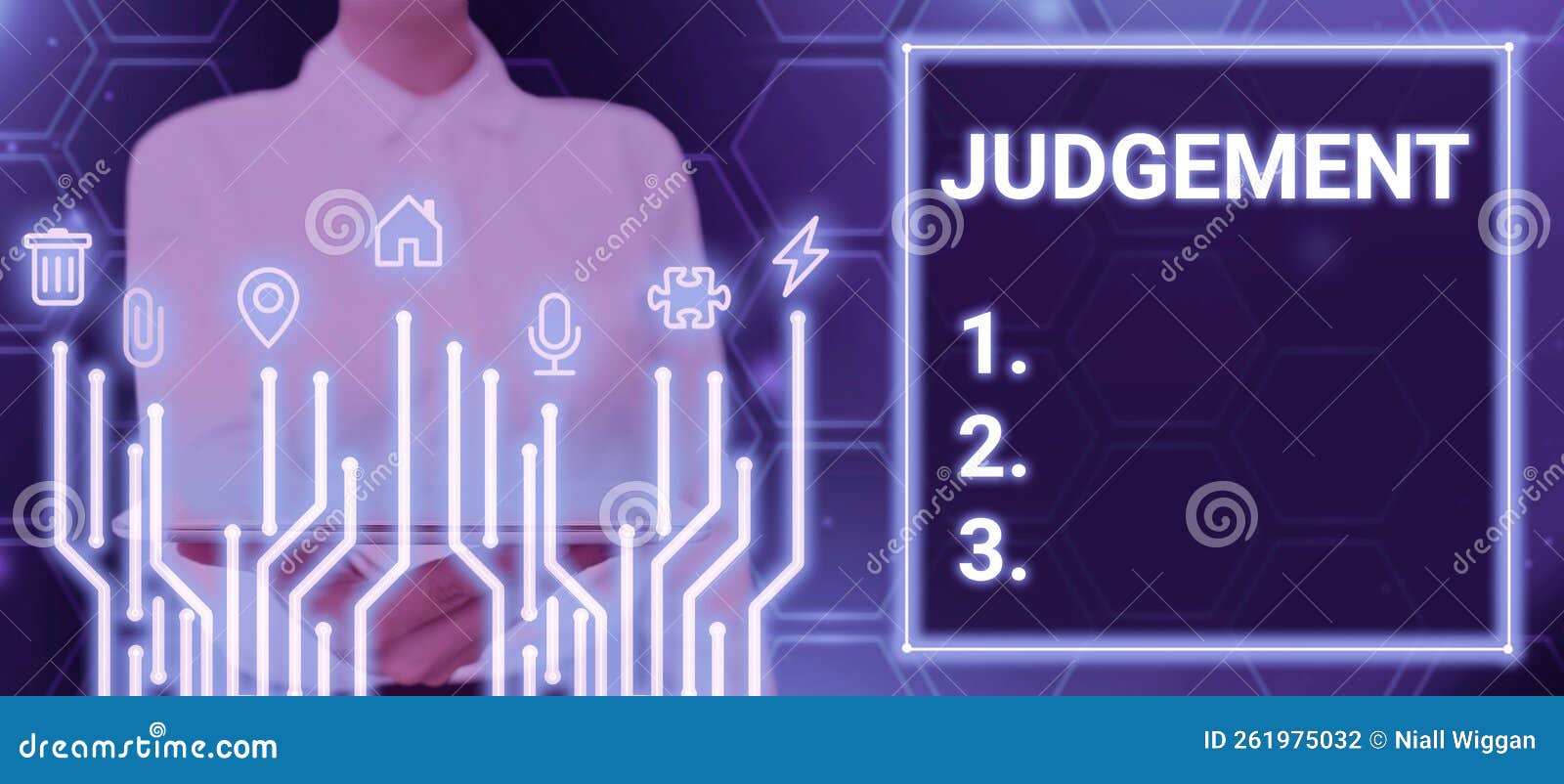 Text Caption Presenting Judgement. Conceptual Photo Process of Forming ...