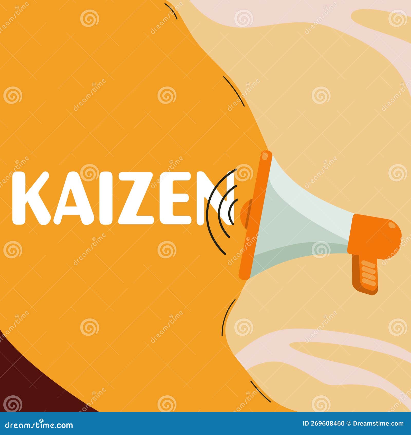 Writing Displaying Text Kaizen. Internet Concept a Japanese Business ...