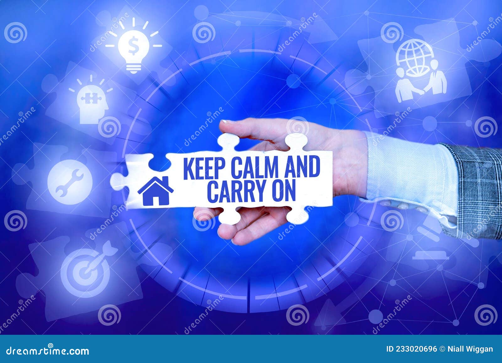 Text Caption Presenting Keep Calm and Carry on. Business Showcase ...