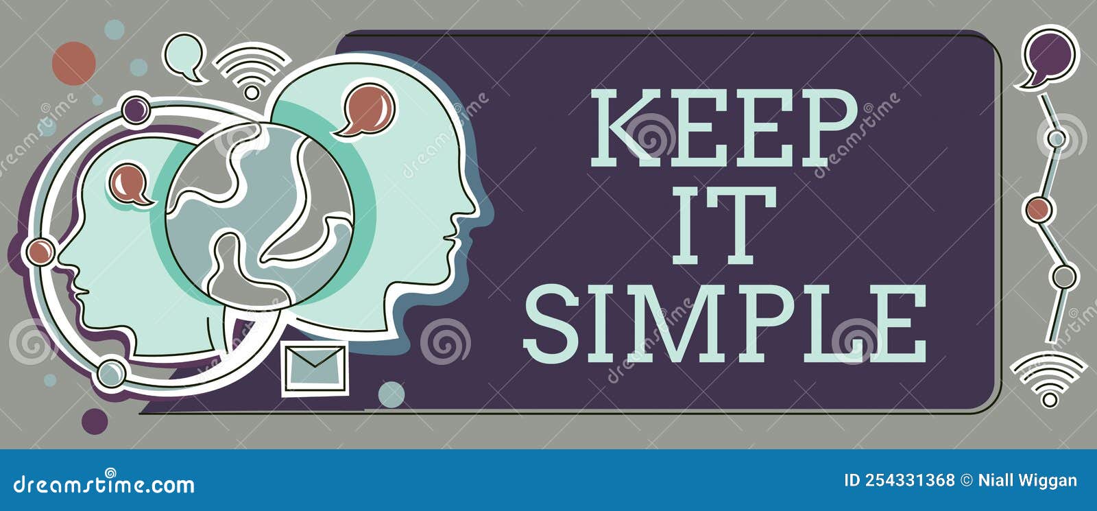 Text Caption Presenting Keep it Simple. Concept Meaning Easy To Toss ...
