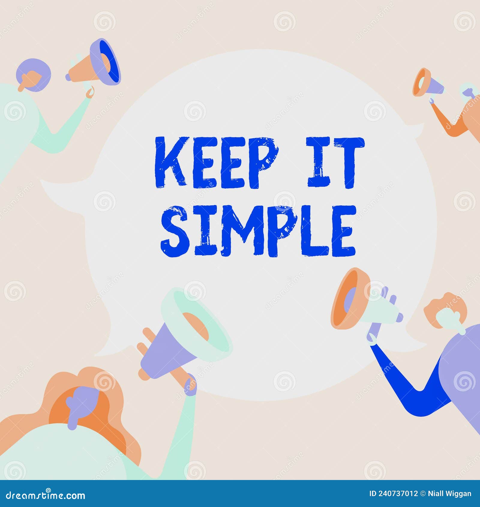 Handwriting Text Keep it Simple. Business Idea Easy To Toss Around ...