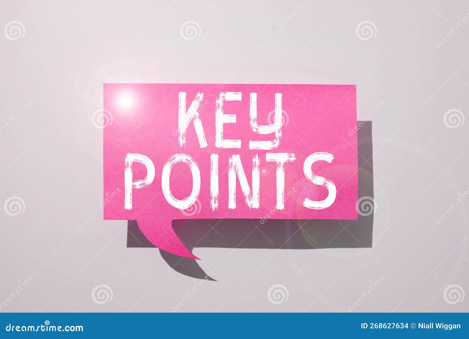 Writing Displaying Text Key Points. Business Concept Most Important ...