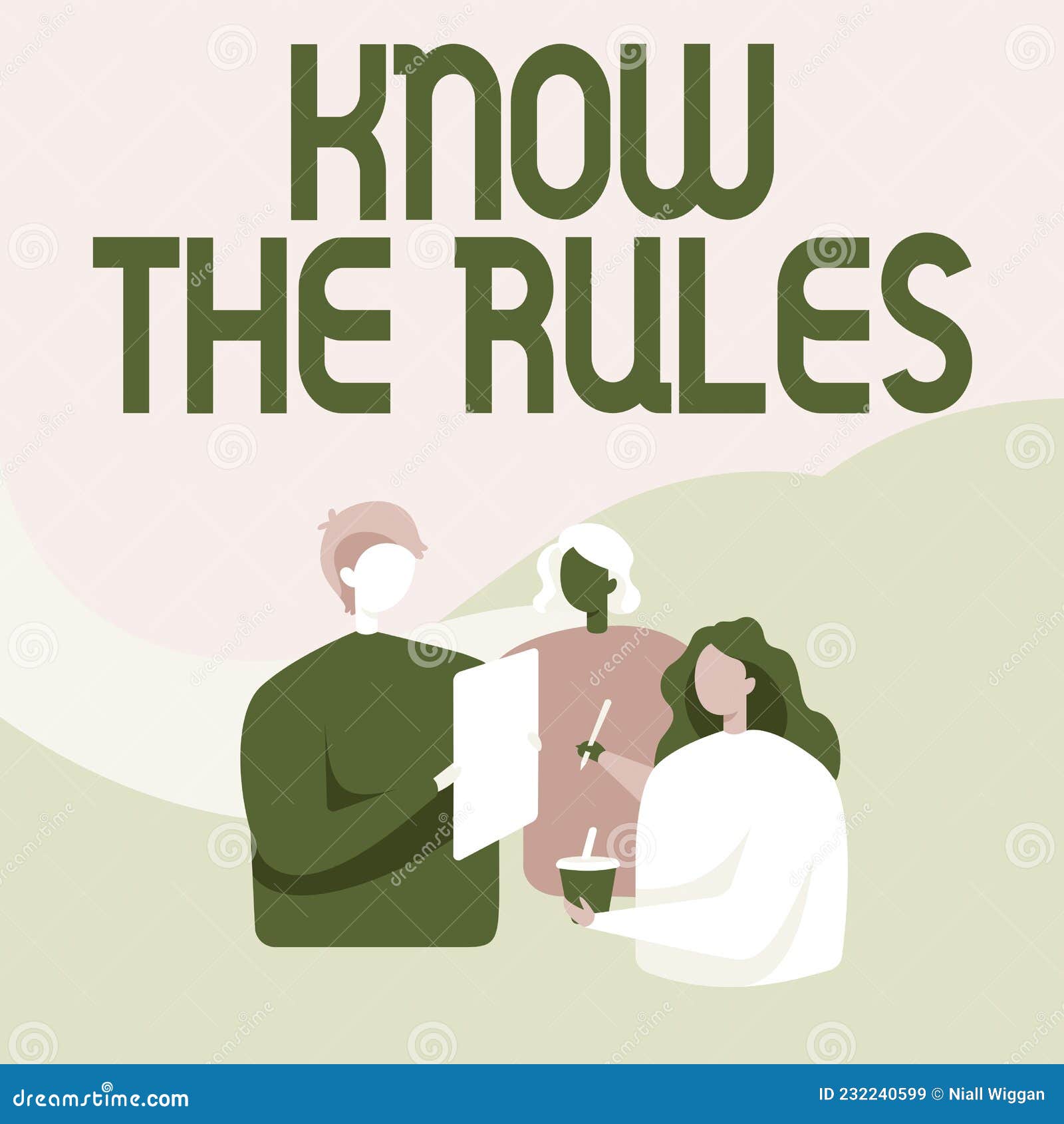 Text Caption Presenting Know the Rules. Business Idea Set Explicit or ...