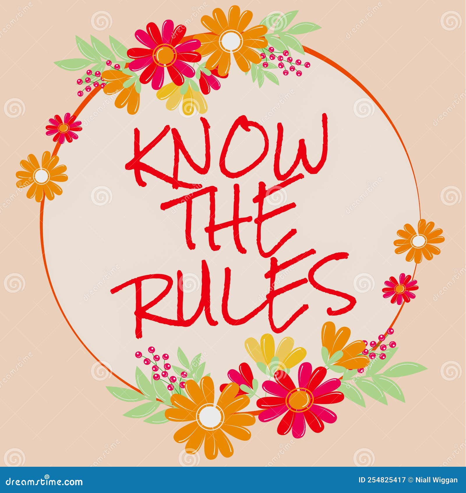 Text Caption Presenting Know the Rules. Business Showcase Learn the ...