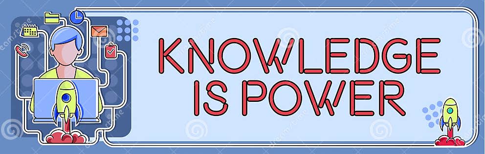 Text Showing Inspiration Knowledge is Powerskills Acquired through ...