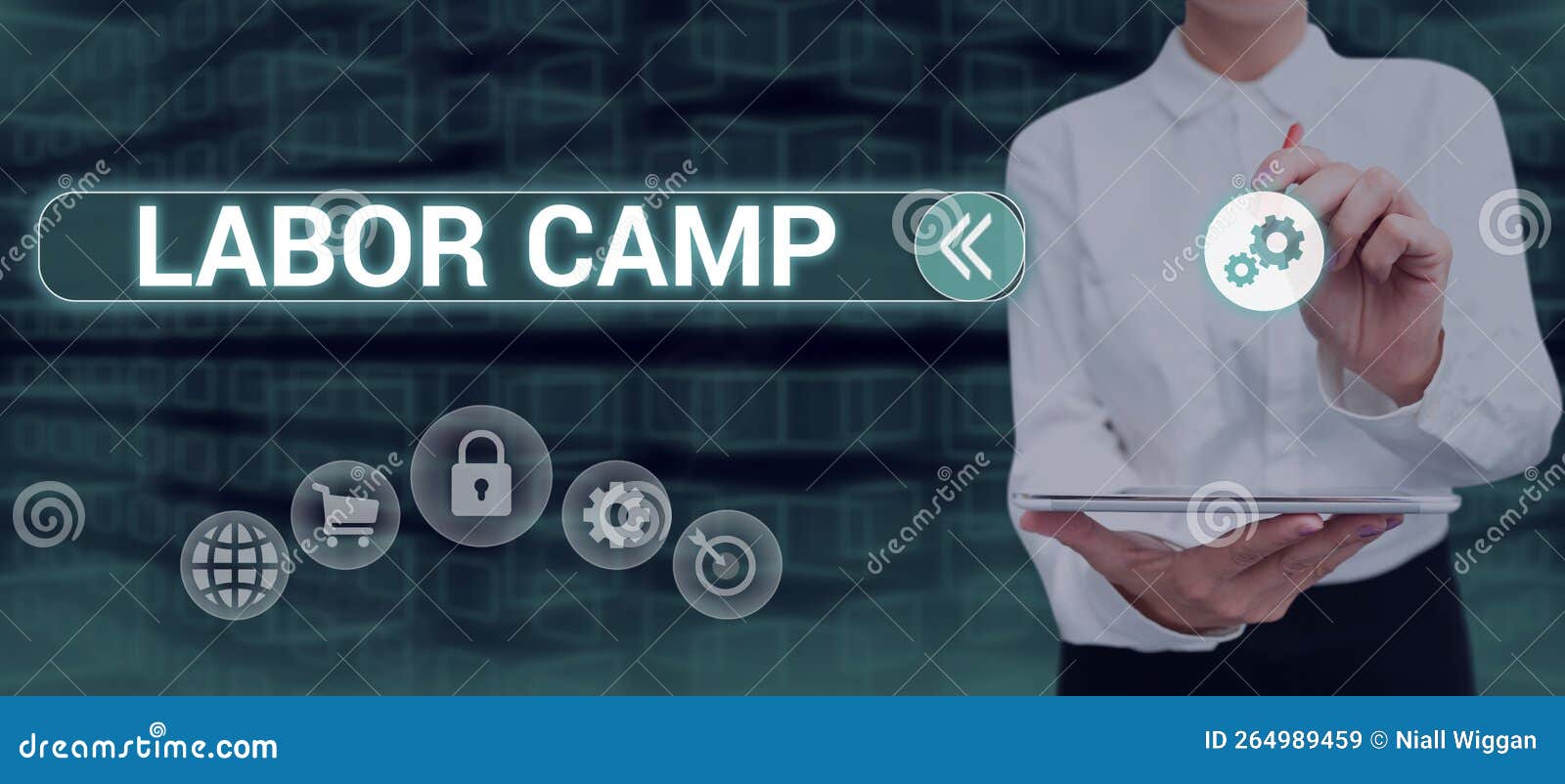 Text Caption Presenting Labor Camp. Concept Meaning a Penal Colony ...