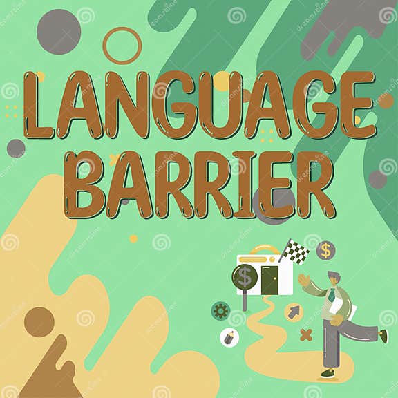 Text Caption Presenting Language Barrier. Concept Meaning Difficulties ...