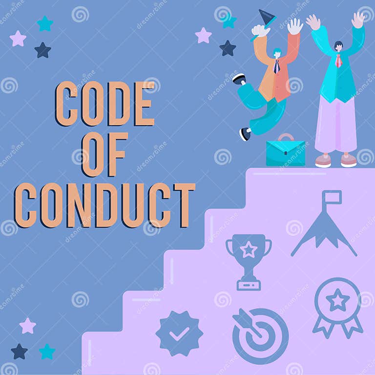 Text Caption Presenting Lead by Example. Concept Meaning Ethics Rules ...