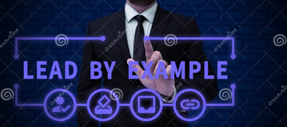 Writing Displaying Text Lead by Example. Business Showcase Be a Mentor ...