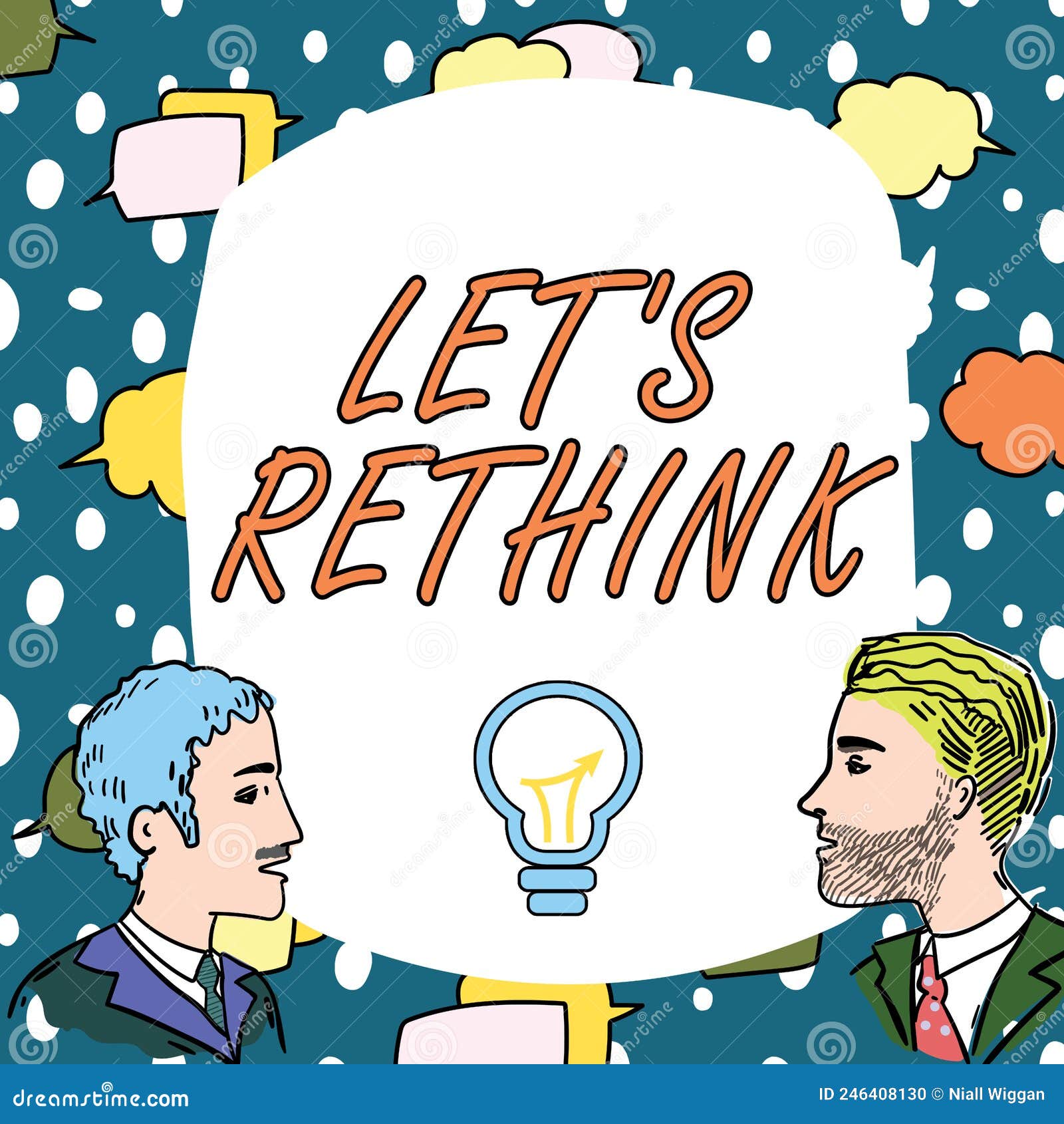 Text Showing Inspiration Let S Rethink. Business Approach an ...