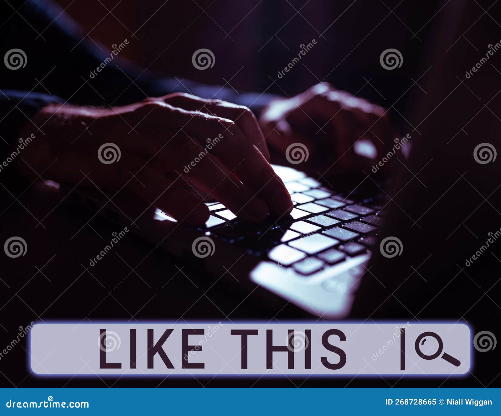 Text Caption Presenting Like this. Word Written on an Action Refering ...