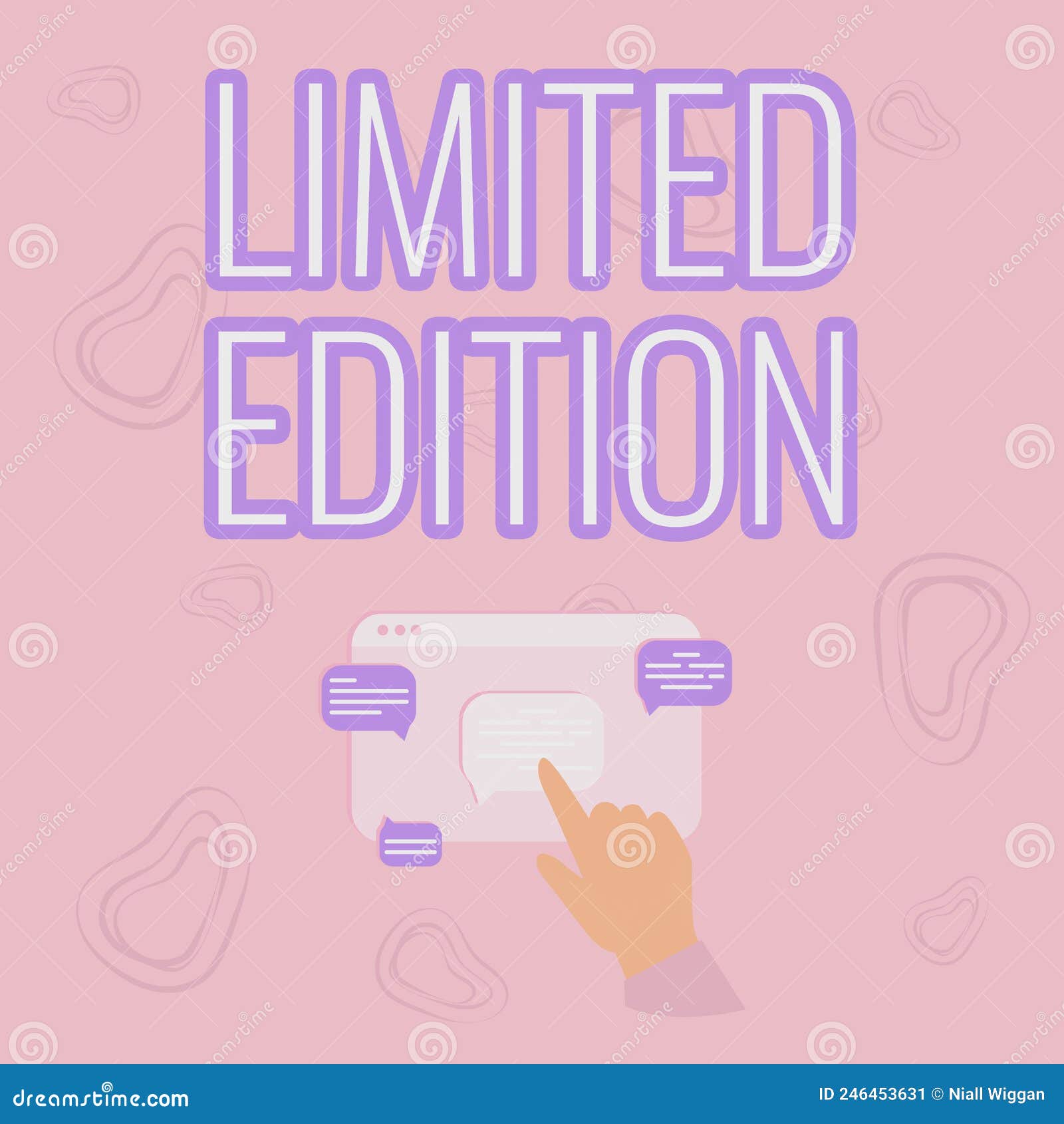 Text Caption Presenting Limited Edition. Word for Work of Something ...