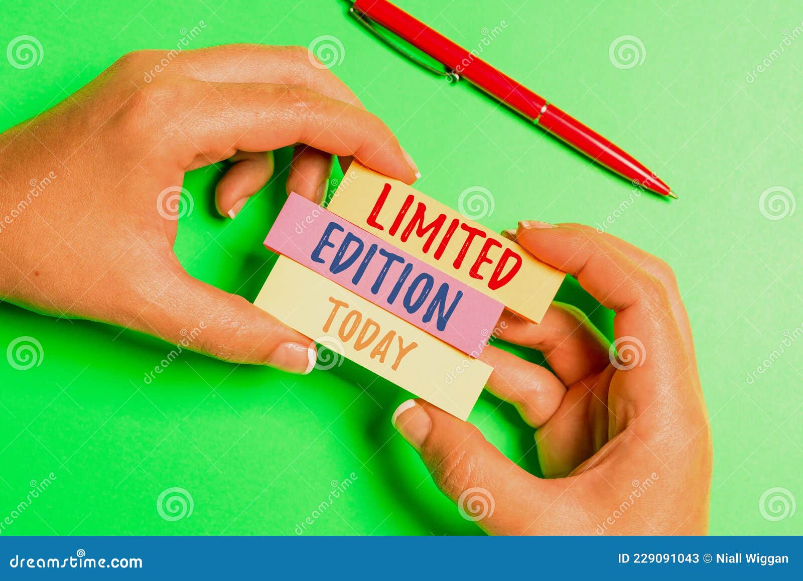 Text Caption Presenting Limited Edition. Word Written on Produced in ...