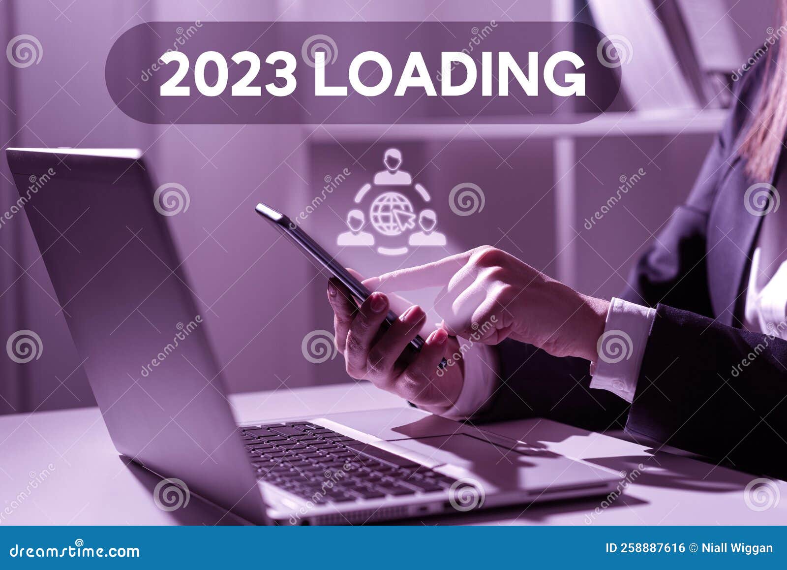 Hand Writing Sign 2023 Loading. Internet Concept Advertising the ...