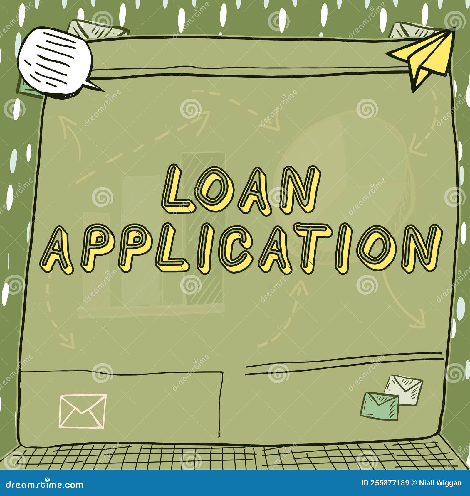 Text Sign Showing Loan ApplicationDocument that Provides Financial ...