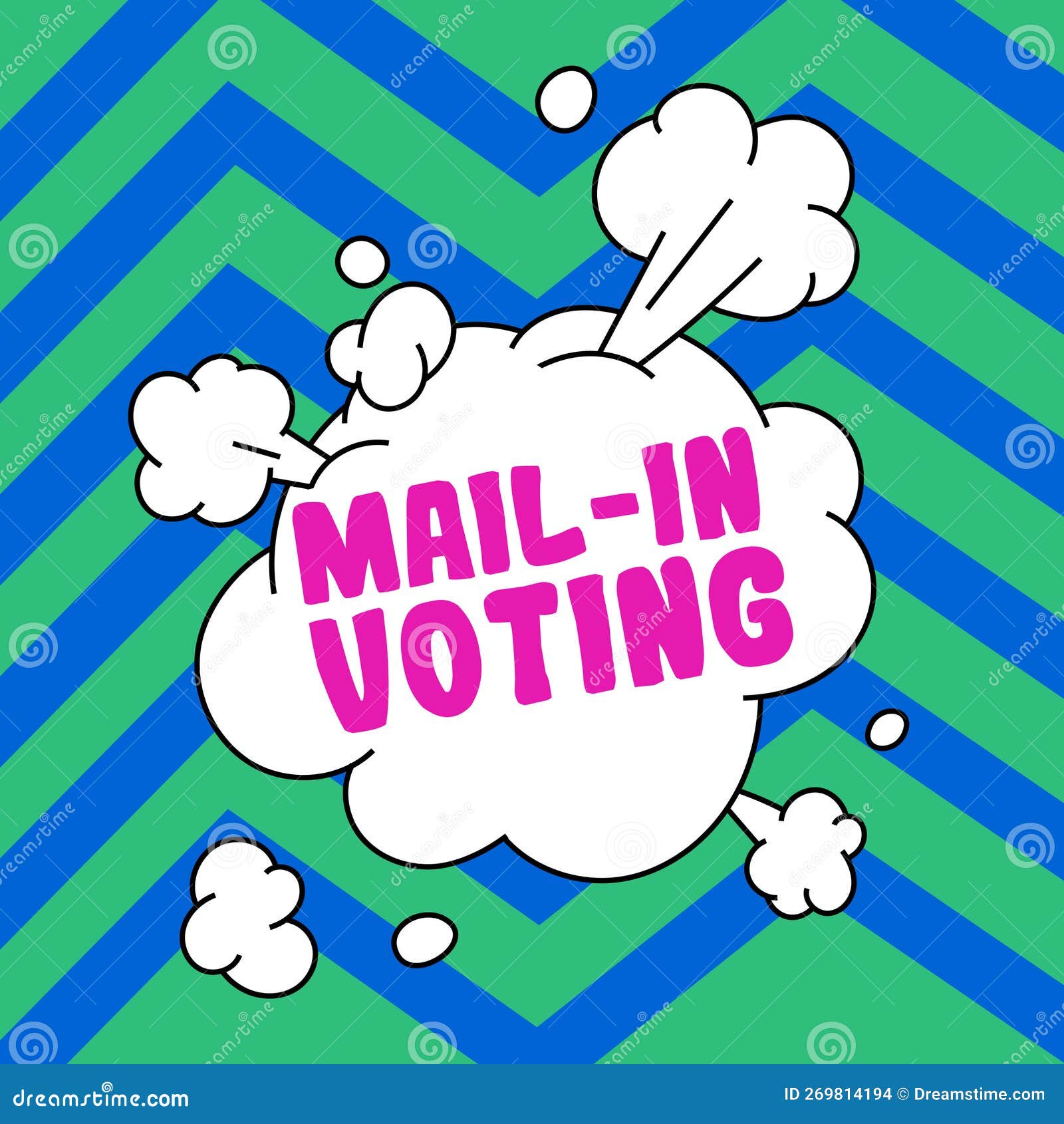 Text Caption Presenting Mail in Voting. Word Written on Voting in an ...