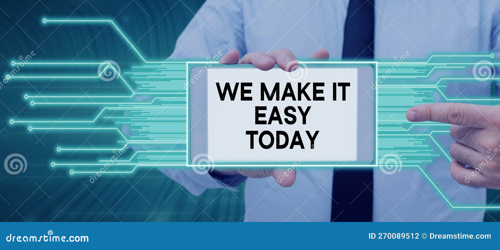 Text Showing Inspiration we Make it Easy Today. Business Concept ...