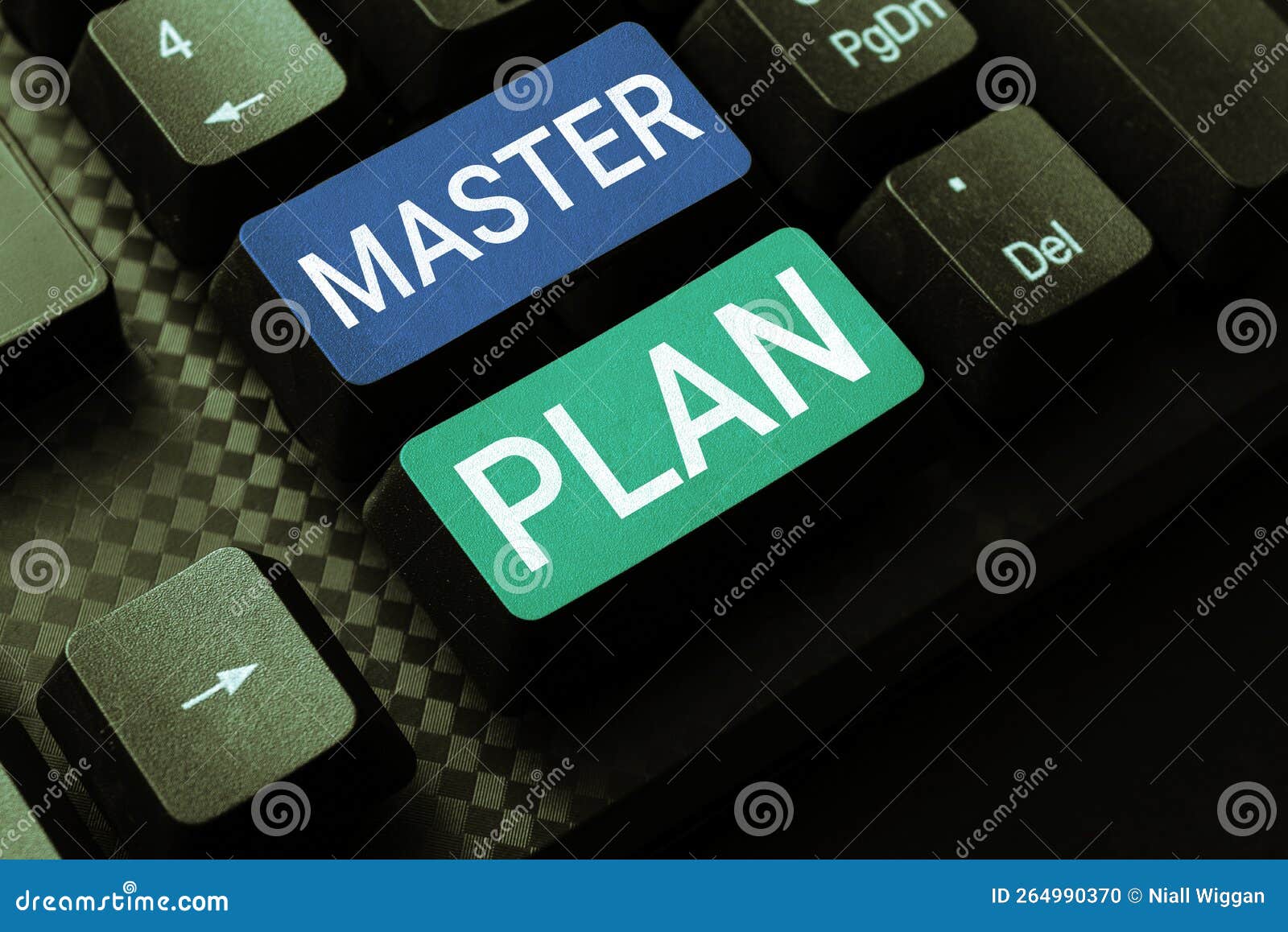 Hand Writing Sign Master Plan. Business Approach Dynamic Long-term ...