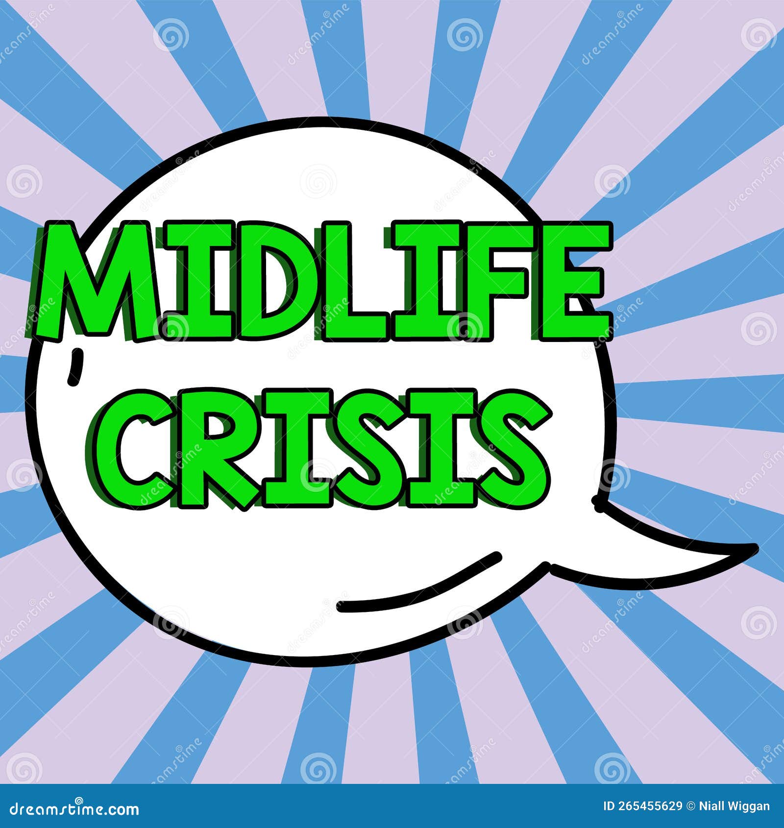 Text Caption Presenting Midlife Crisis. Word Written on Software ...