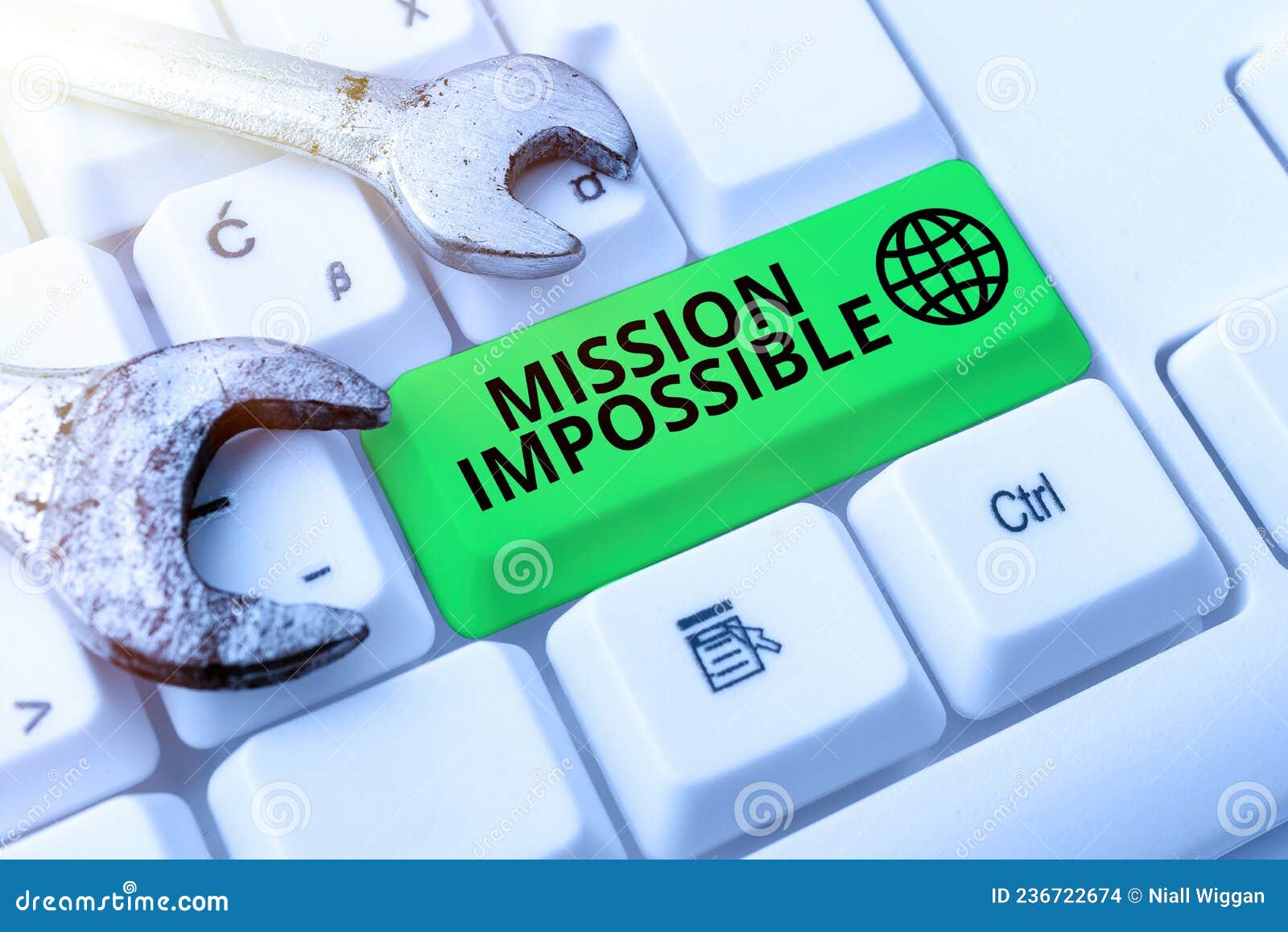 Sign Displaying Mission Impossible. Word Written on Difficult Dangerous ...