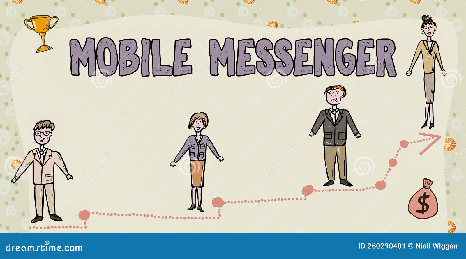 Text Caption Presenting Mobile Messenger. Word for Tickets Arrive As a ...