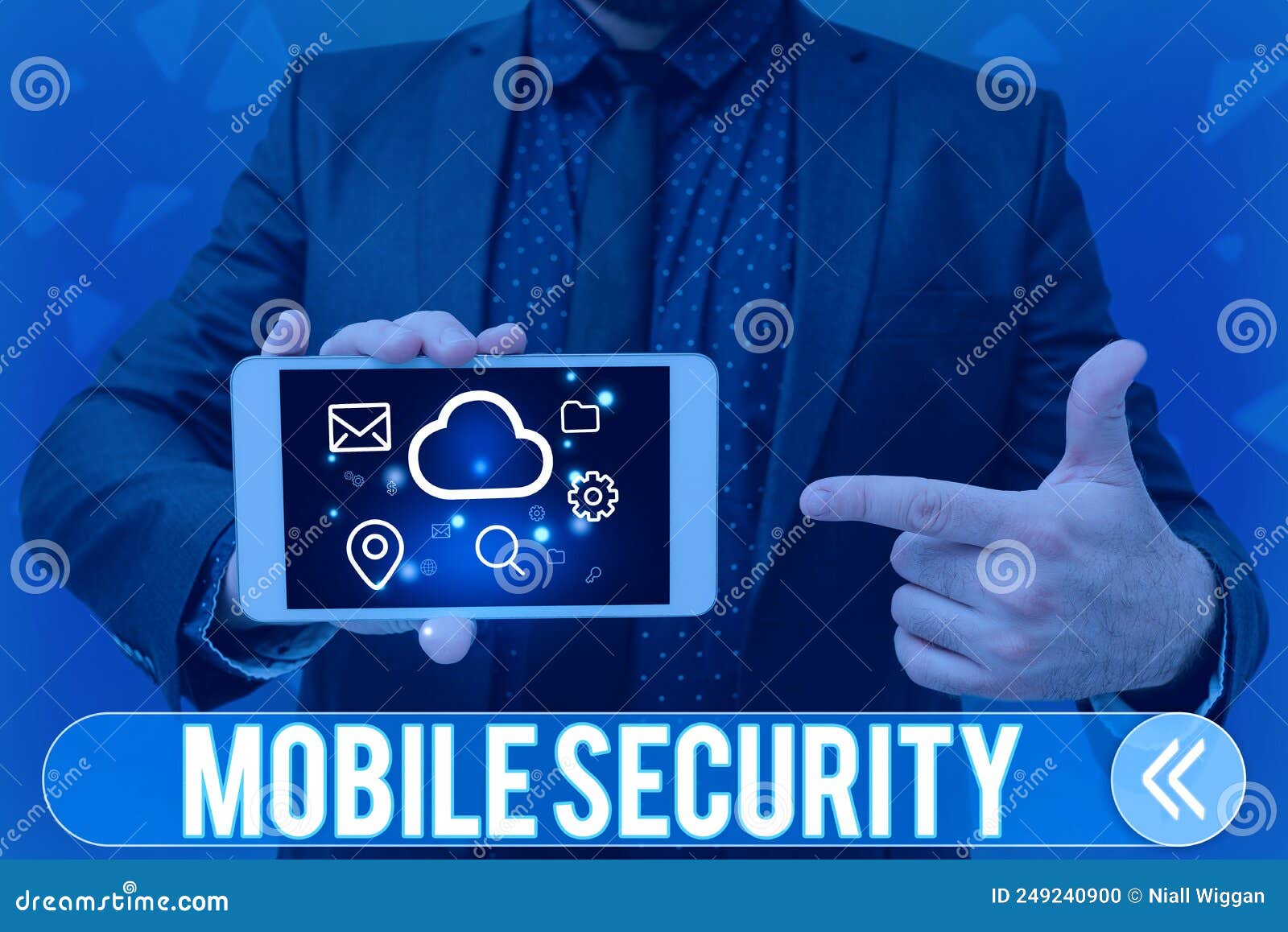 Sign Displaying Mobile Security. Business Showcase Protection of Mobile ... Sign Displaying Mobile Security. Business Showcase Protection of Mobile ...