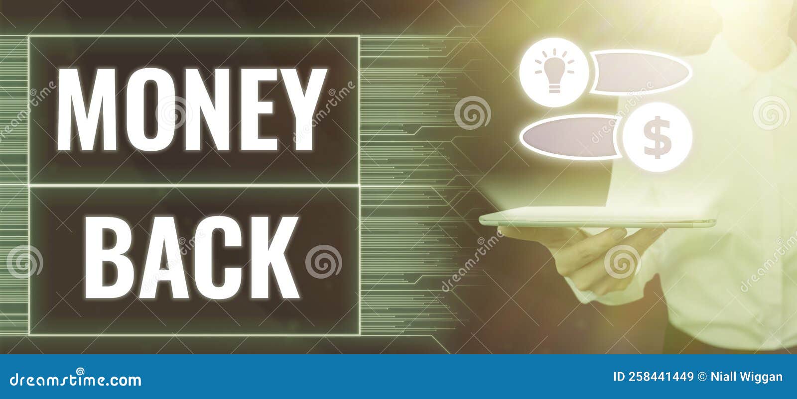 Text Caption Presenting Money Back. Concept Meaning Get What You Paid ...