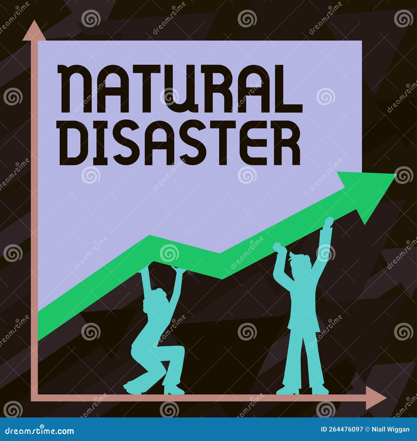 Text Caption Presenting Natural Disaster. Word for Occurring in the ...