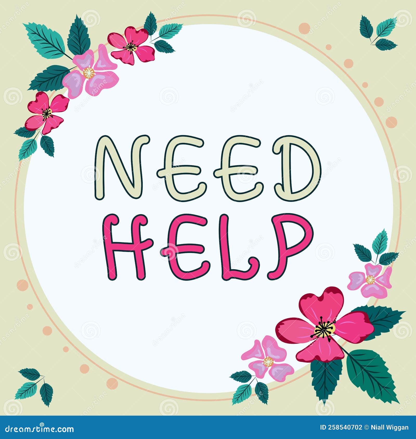 Text Caption Presenting Need Help. Word for when Someone is Under ...