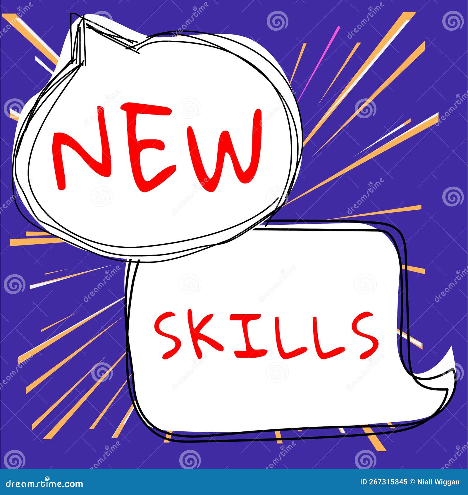 Text Caption Presenting New Skills. Business Concept Recently Acquired ...