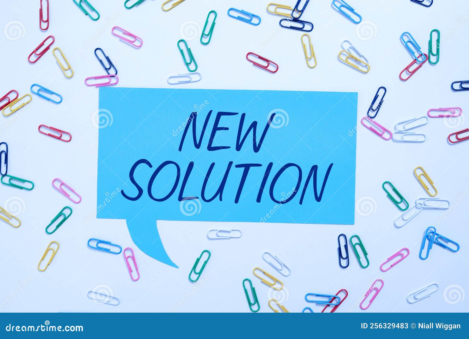 Sign Displaying New Solution. Business Showcase Modern Innovation ...