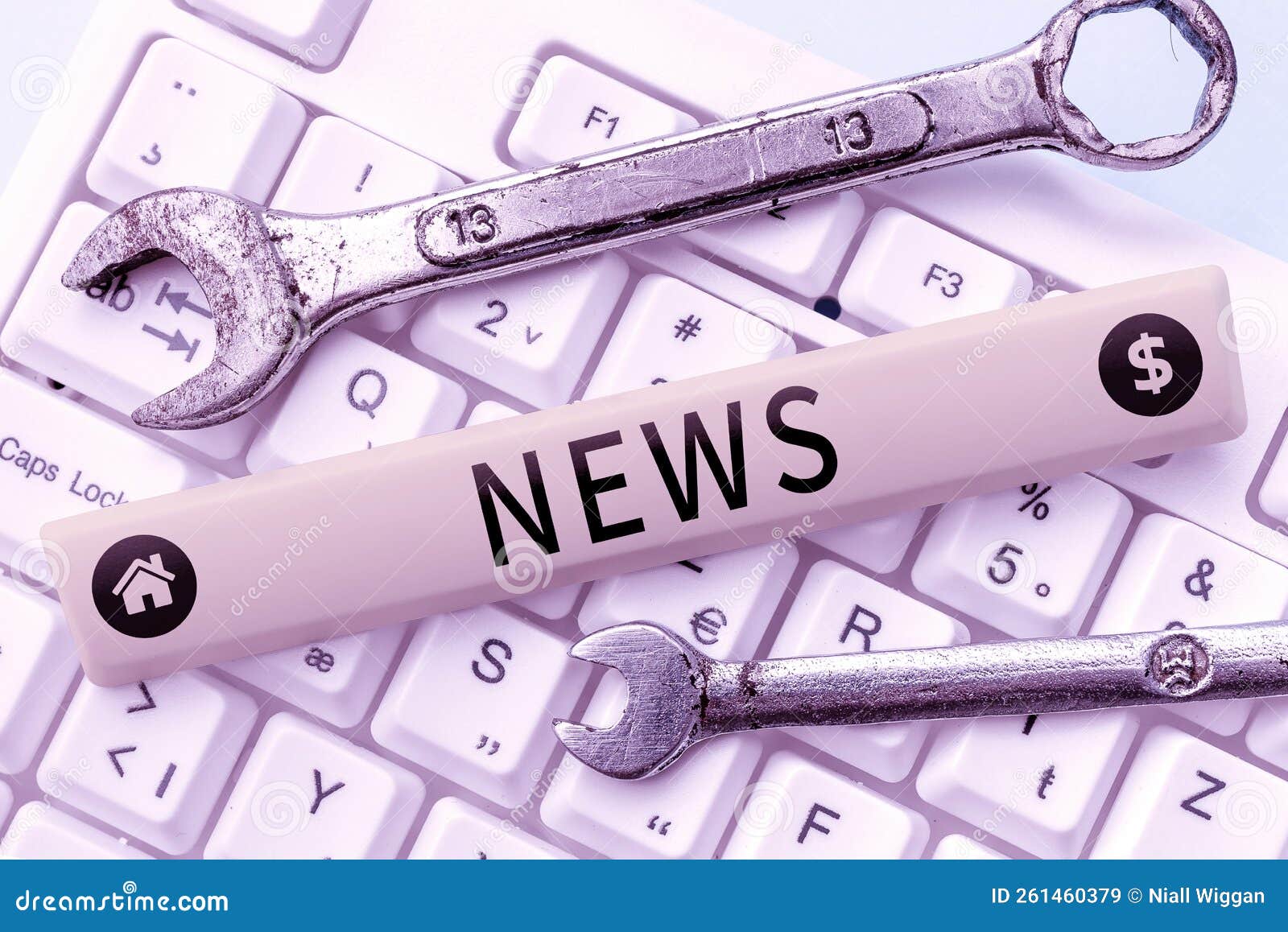 Text Caption Presenting News. Concept Meaning Comprehensive Uptodate ...