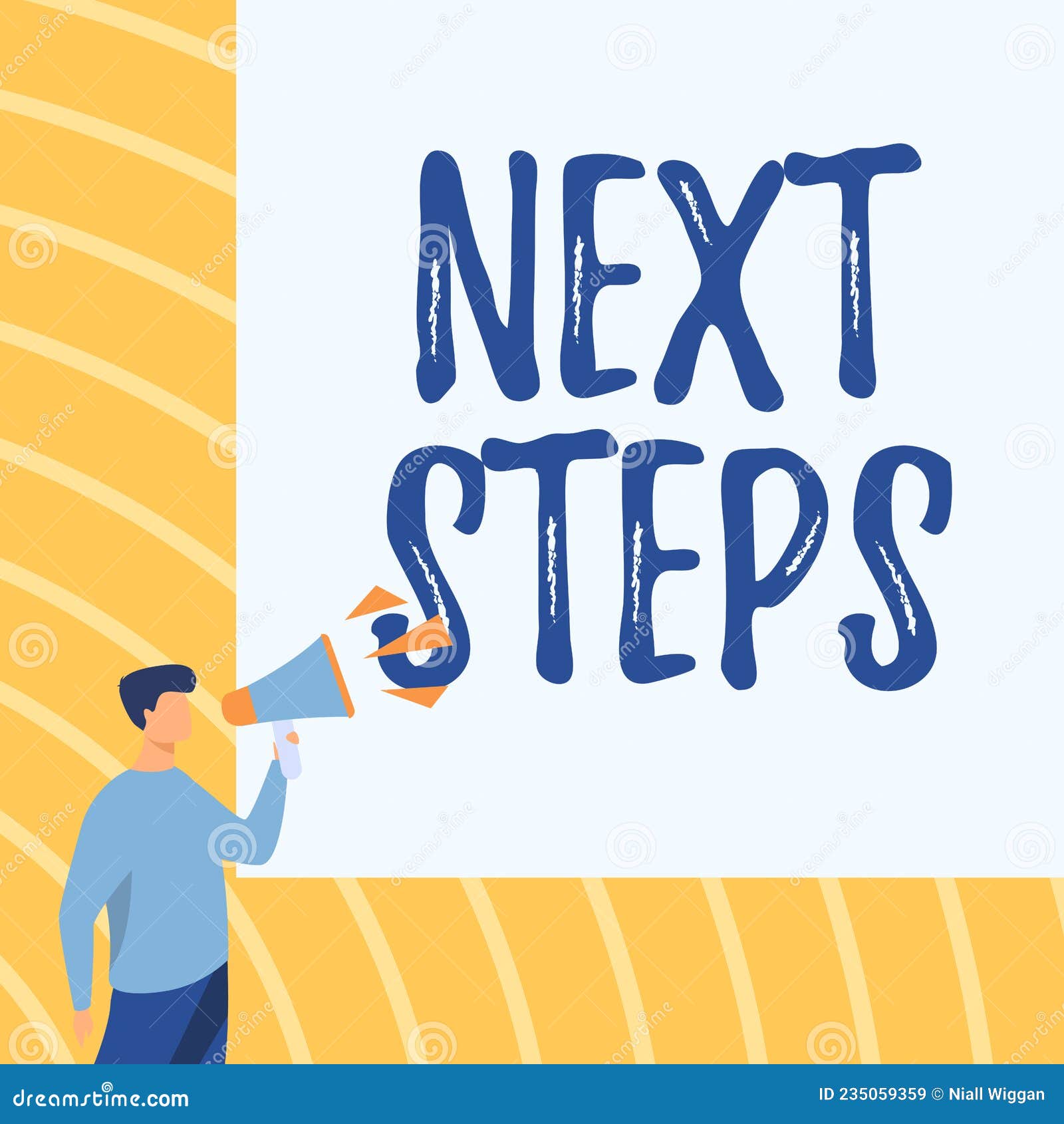 Text Sign Showing Next Steps. Concept Meaning Numper of Process Going ...